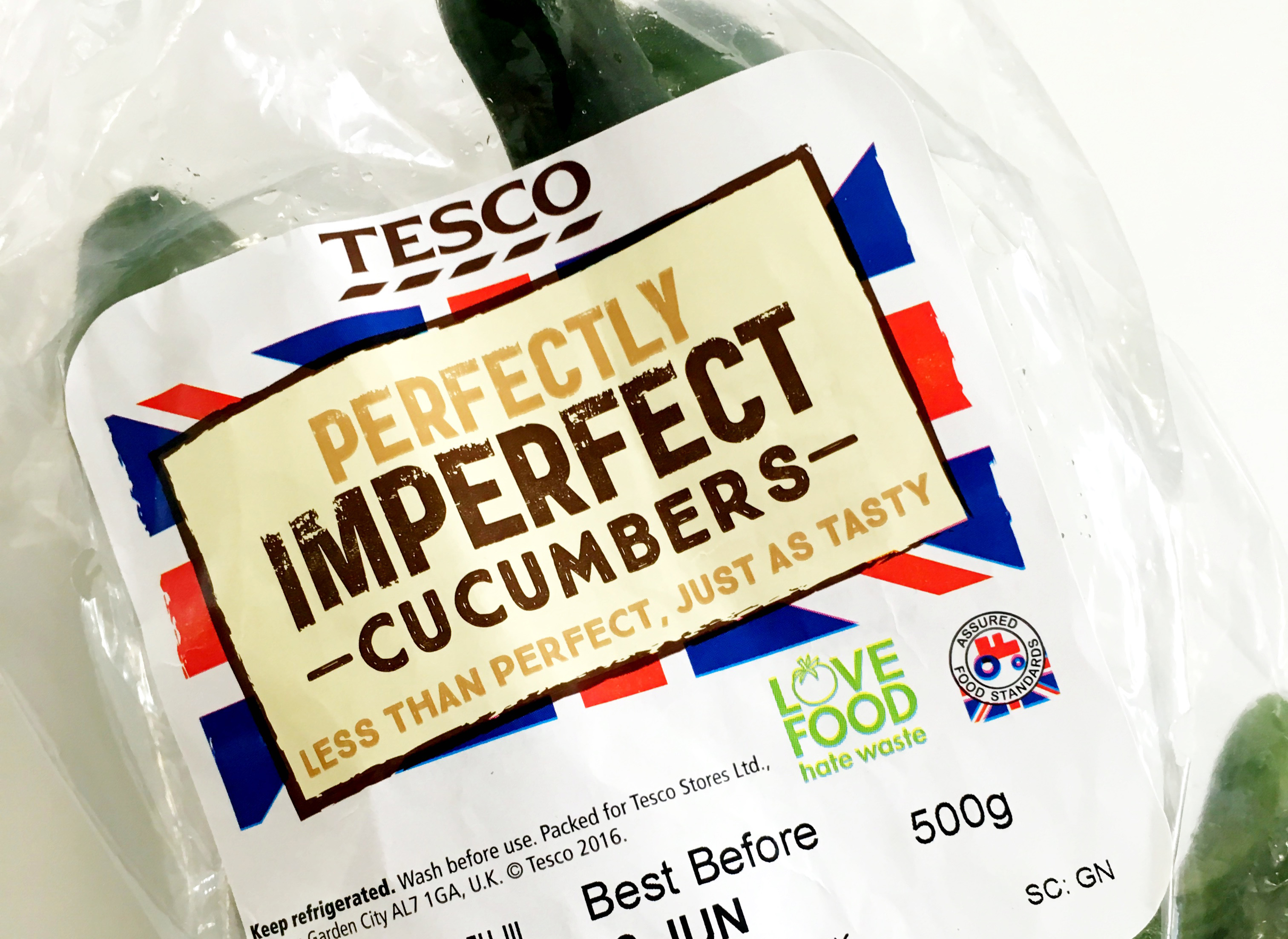 Tesco launches new range of ‘wonky’ cucumbers