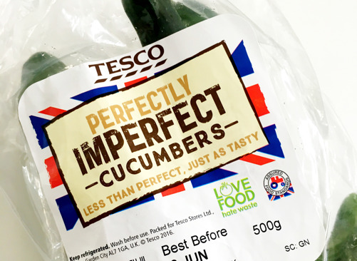 Cucumbers food waste tesco