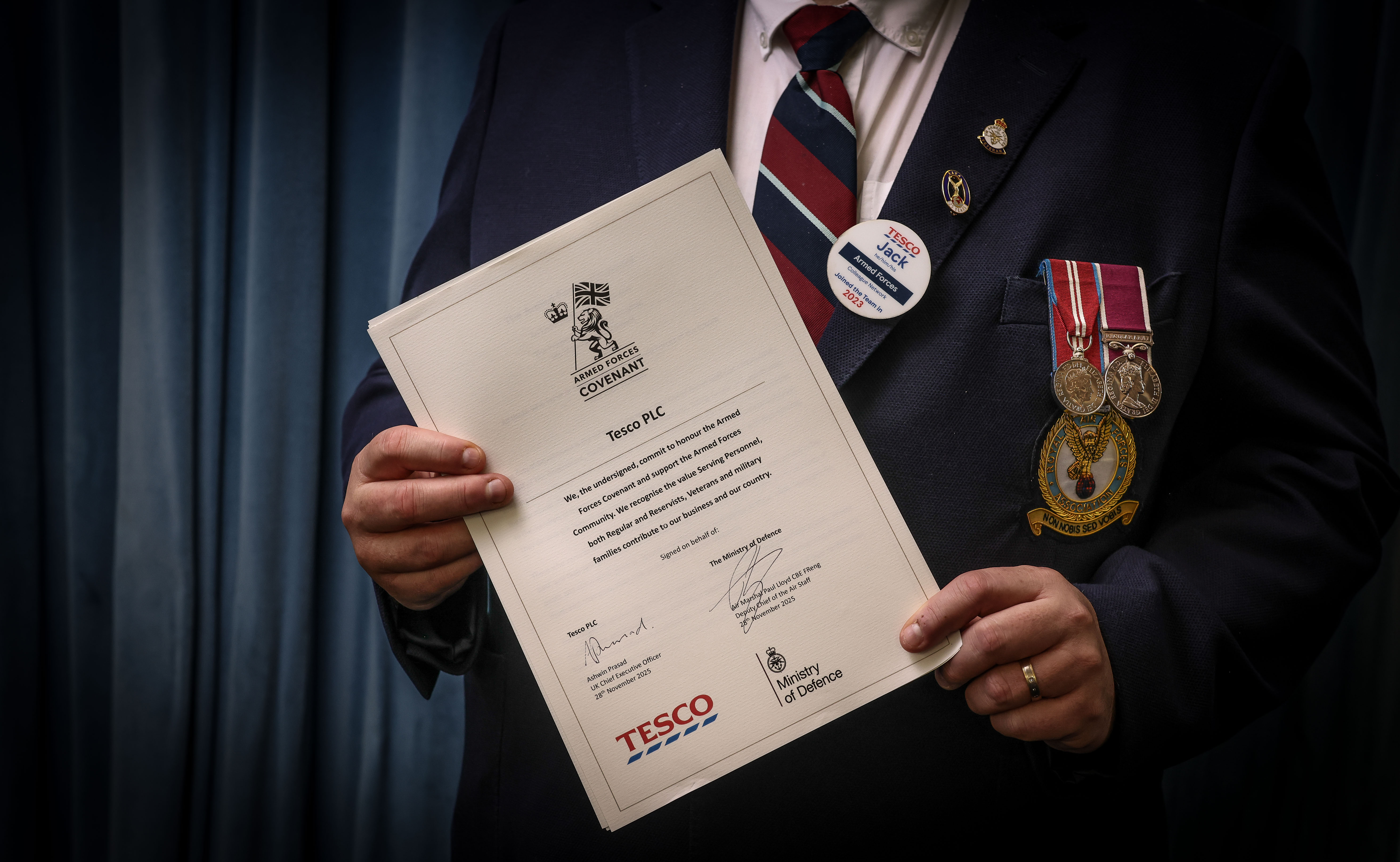 Tesco pledges its support for the Armed Forces Community