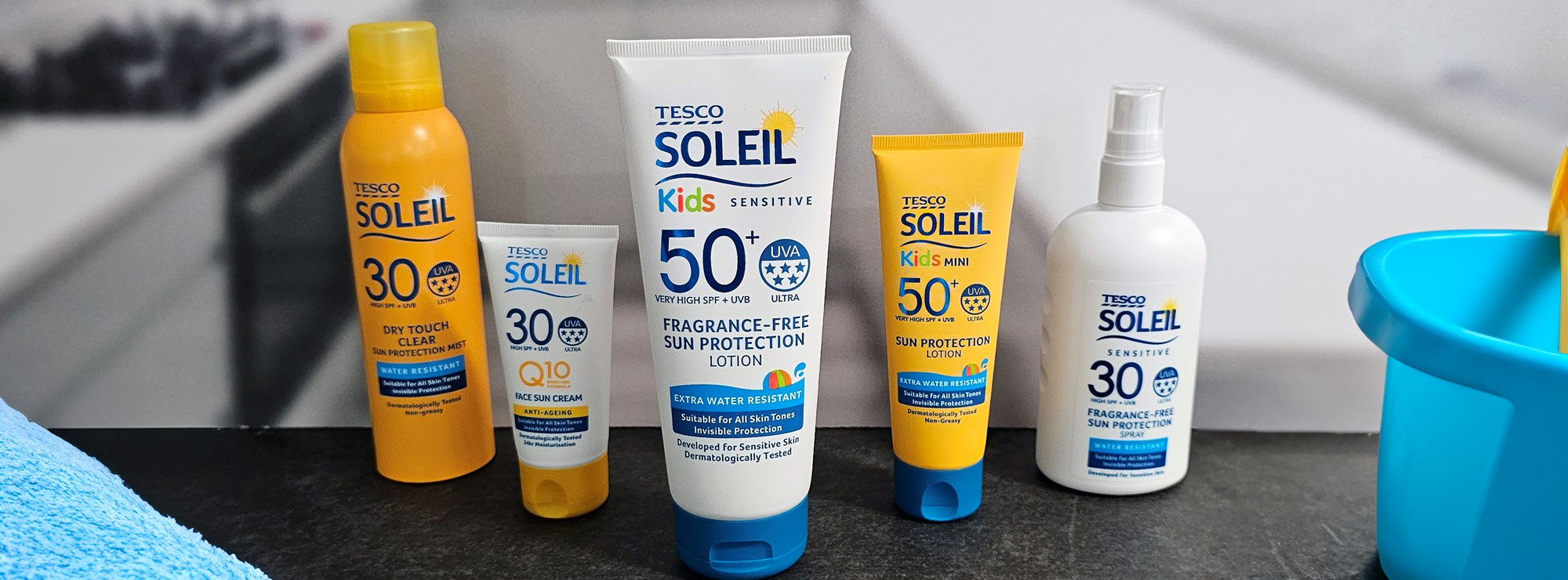 With holiday season approaching, Tesco is covering the VAT on sun care ...