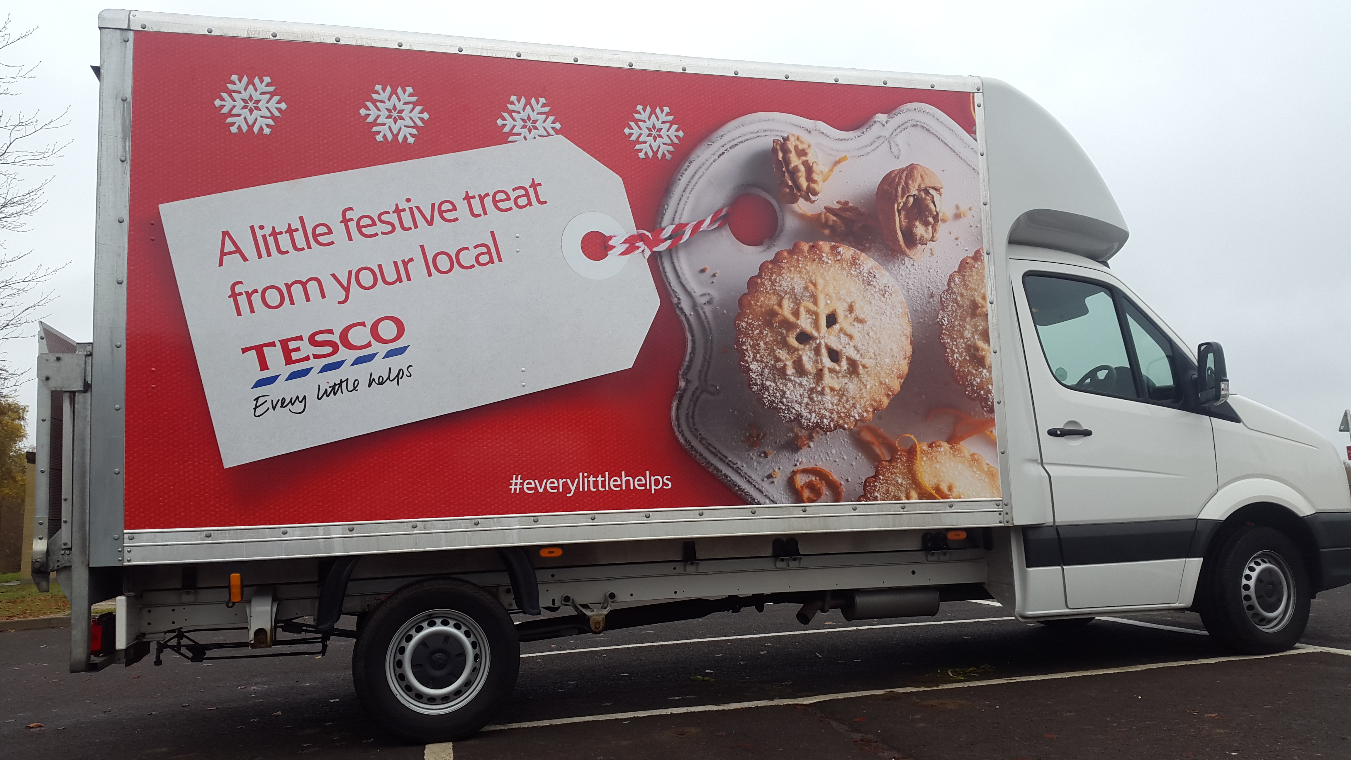 Tesco Mince Pie Van Christmas